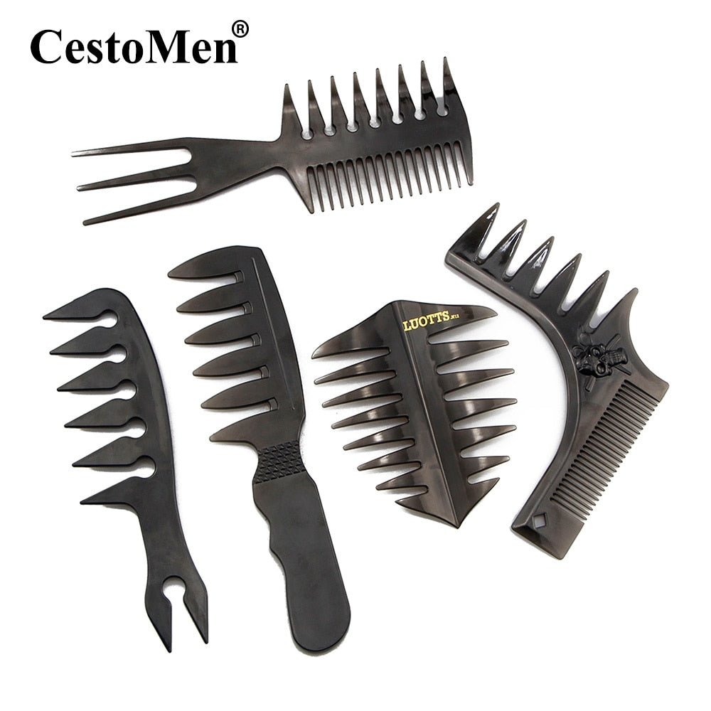 Home 5pcs/set CestoMen Oil Head Comb Set