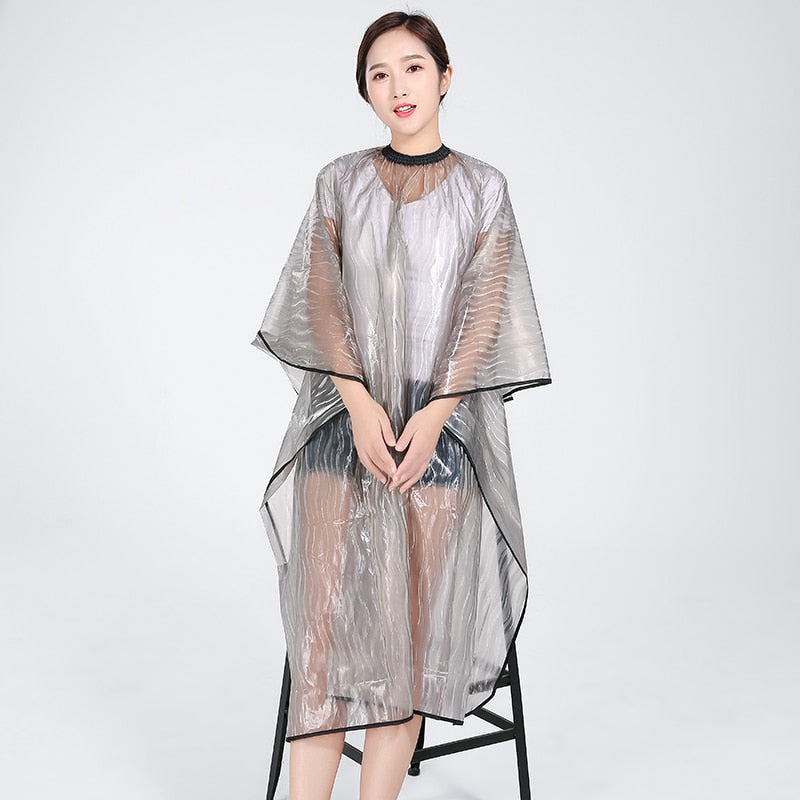 PVC Waterproof Hairdresser Hair Cape