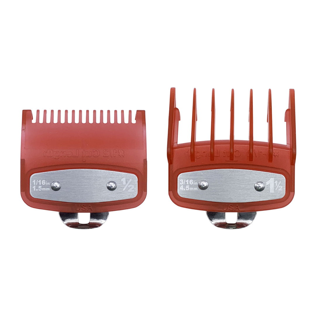 Clear Red 10pcs Clipper Guards For Wahl