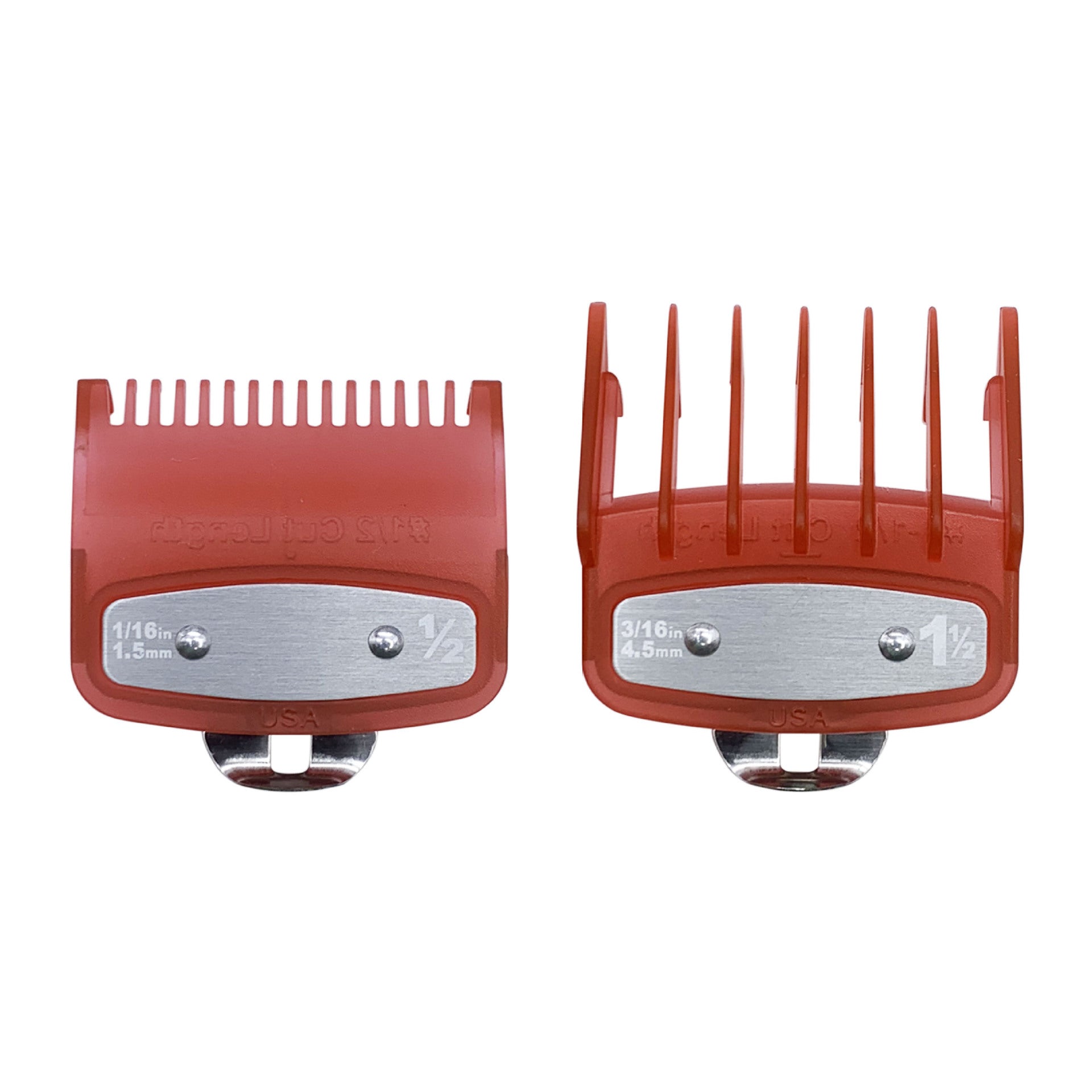 Clear Red 10pcs Clipper Guards For Wahl